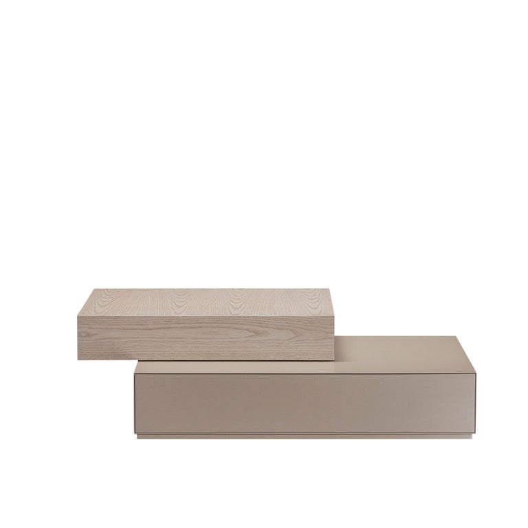 Dickens Coffee Table with Two Drawers in Combinable Finishes For Sale ...