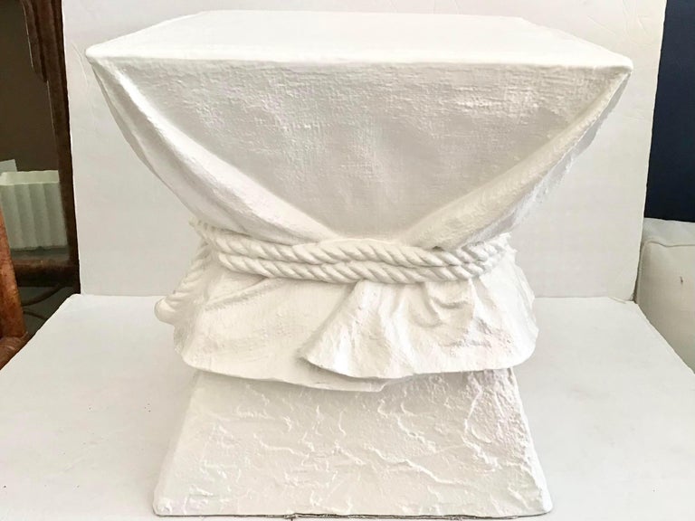 Dickinson Plaster Drape Cocktail Table Small For Sale at 1stDibs