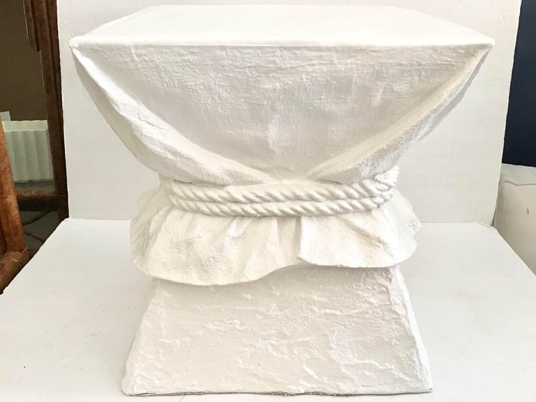 Dickinson Plaster Drape Cocktail Table Small For Sale at 1stDibs