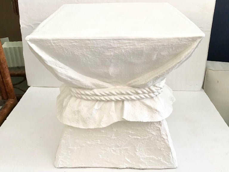Dickinson Plaster Drape Cocktail Table Small For Sale at 1stDibs