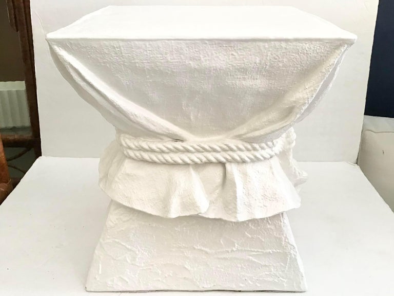 Dickinson Plaster Drape Cocktail Table Small For Sale at 1stDibs