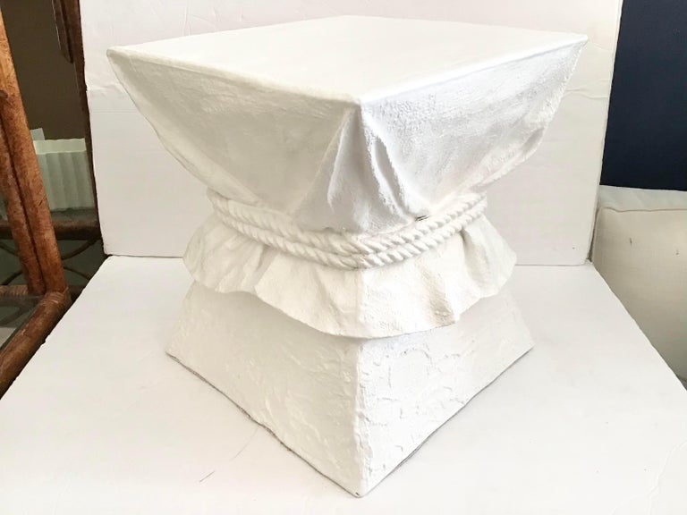 Dickinson Plaster Drape Cocktail Table Small For Sale at 1stDibs