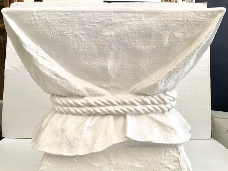 Dickinson Plaster Drape Cocktail Table Small For Sale at 1stDibs