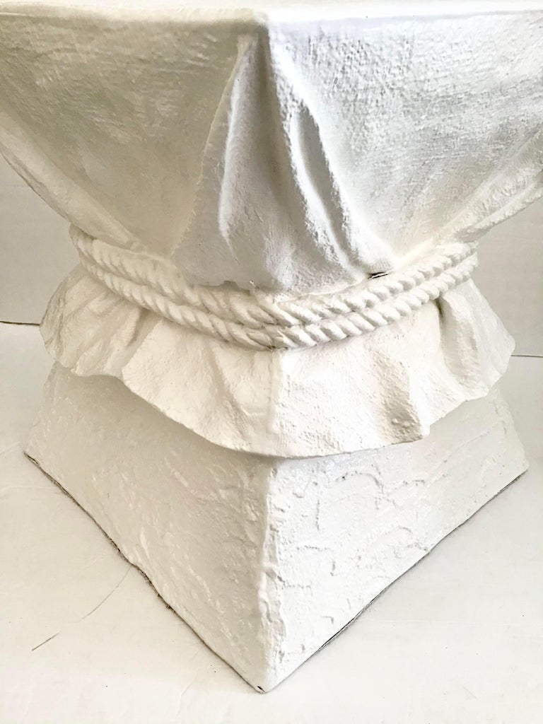 Dickinson Plaster Drape Cocktail Table Small For Sale at 1stDibs