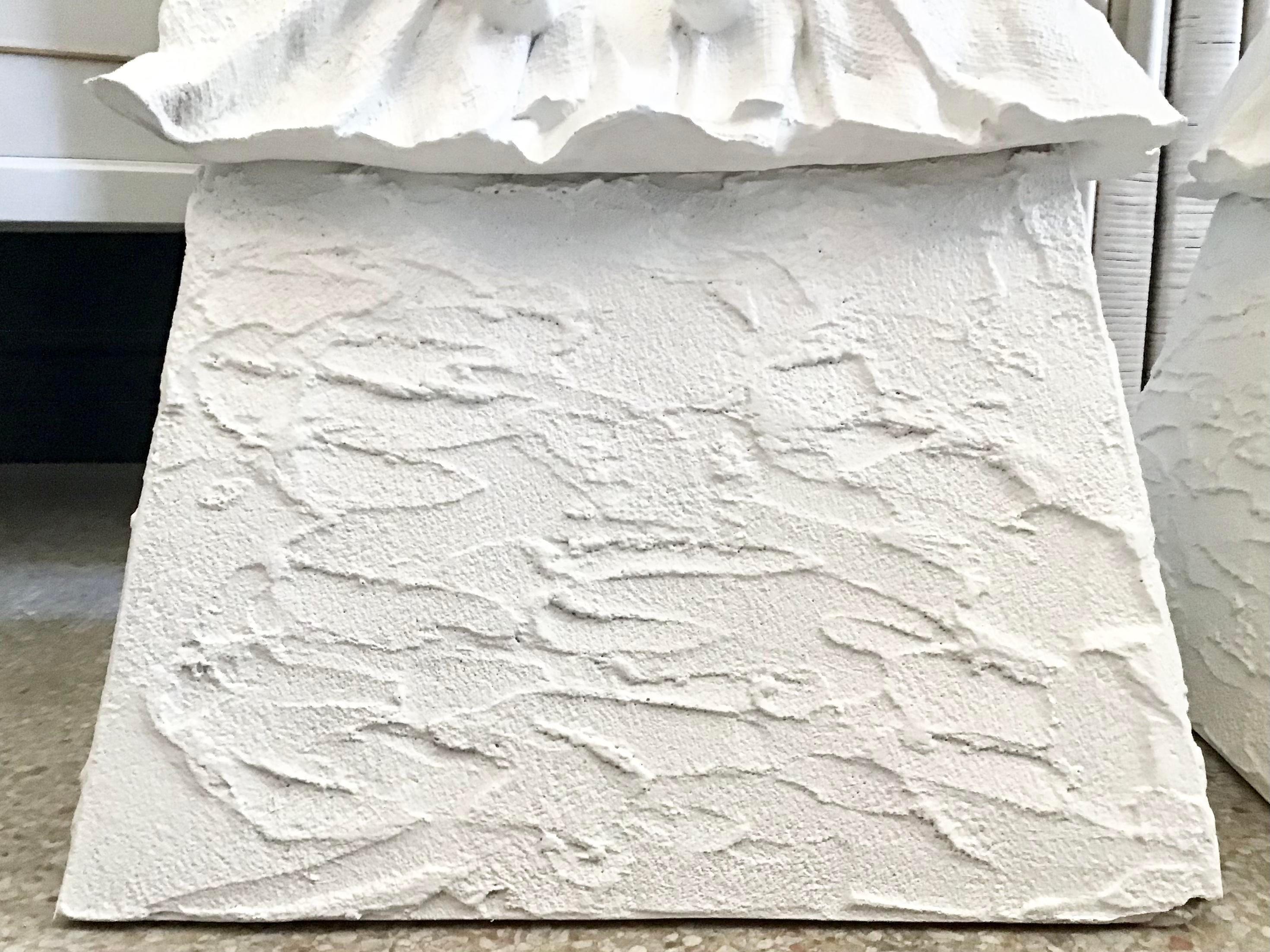 Dickinson Plaster Drape Side Tables or Dining Table Bases, a Pair For ...