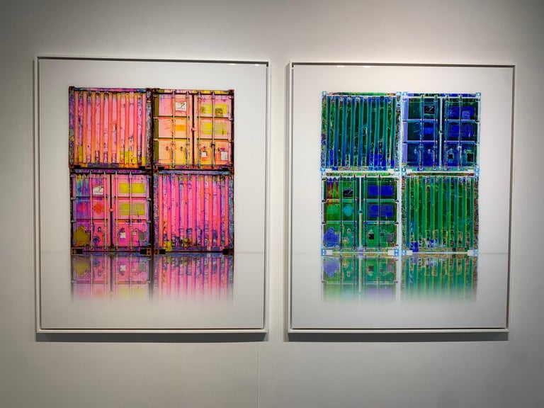 Didier Engels - Nega Four (The Pink) Diptych For Sale at 1stDibs