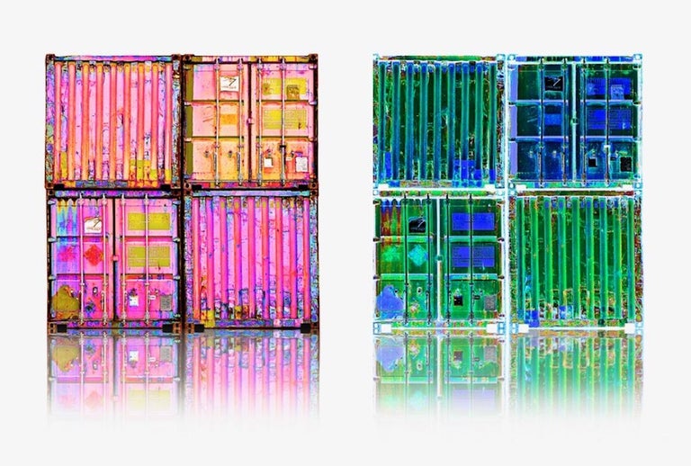 Didier Engels - Nega Four (The Pink) Diptych For Sale at 1stDibs