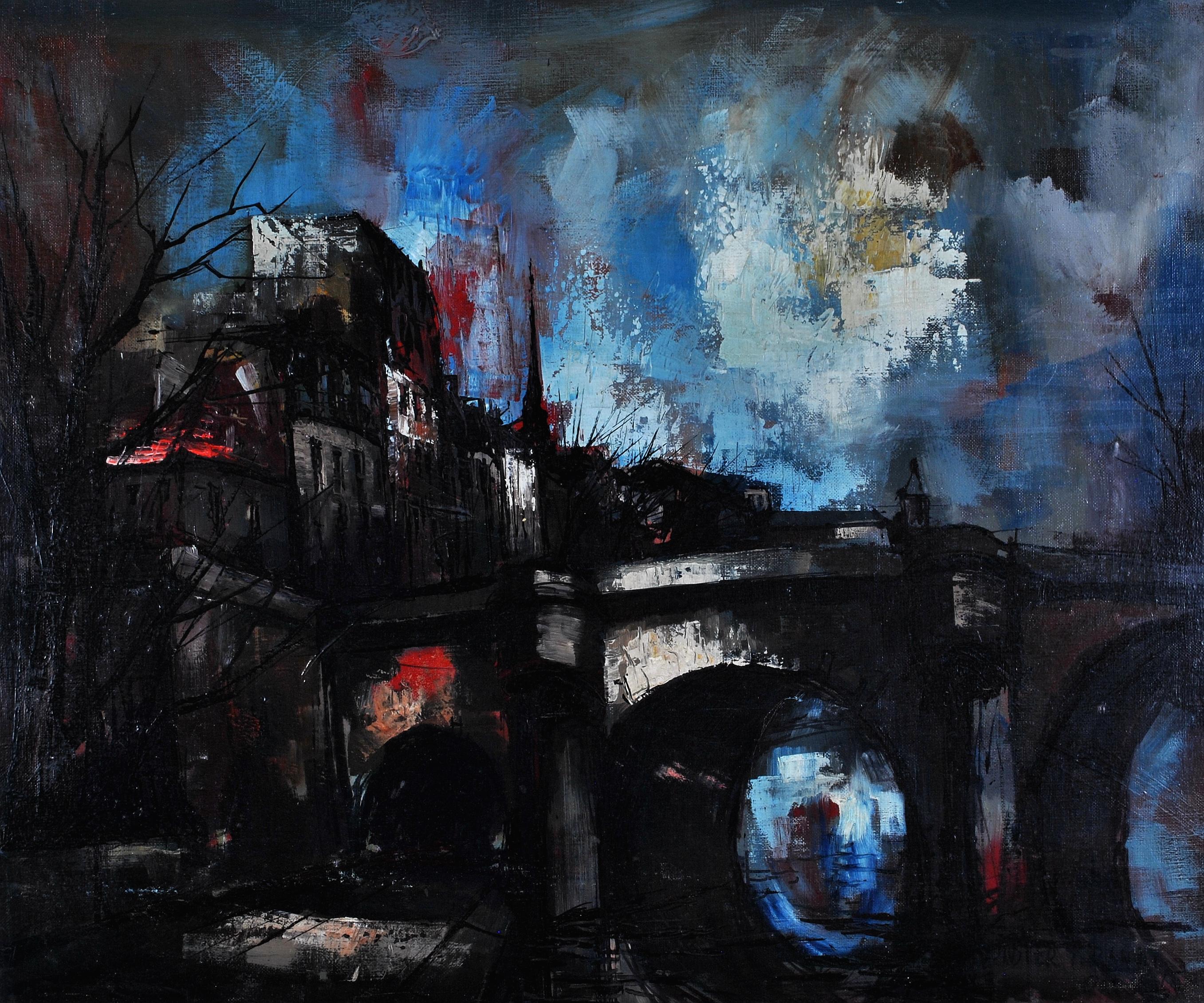 André Beaucé - The Fairground - 1950's French Expressionist Mid Century ...