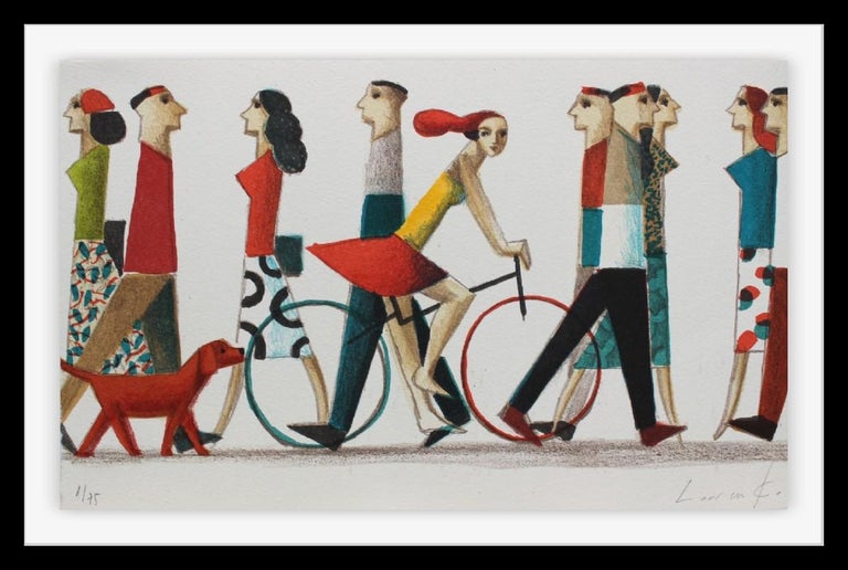 Didier Lourenço - Red Dog - Original Lithograph by Spanish Artist ...