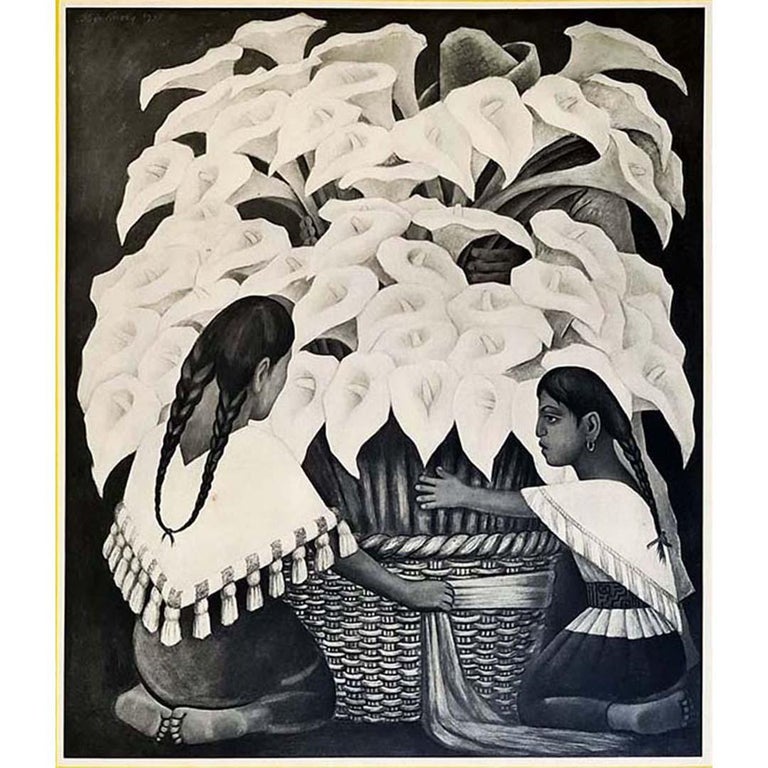 Diego Rivera - 1952 Original exhibition poster realised by Diego Rivera ...