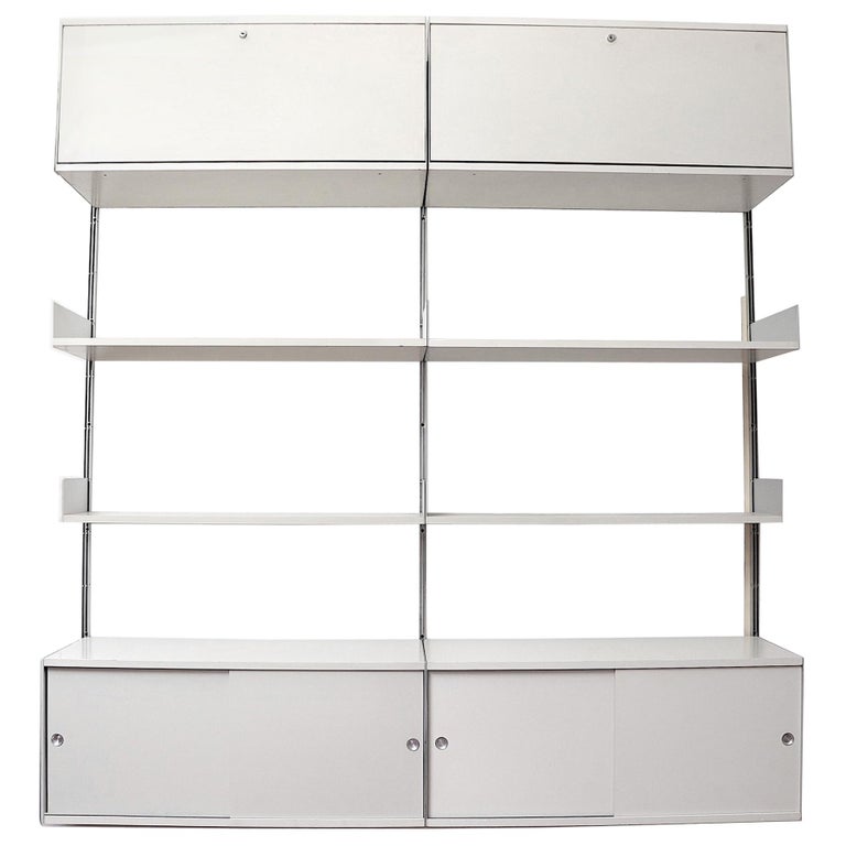 Dieter Rams 606 Two-Section Shelving Unit for Vitsoe at 1stDibs