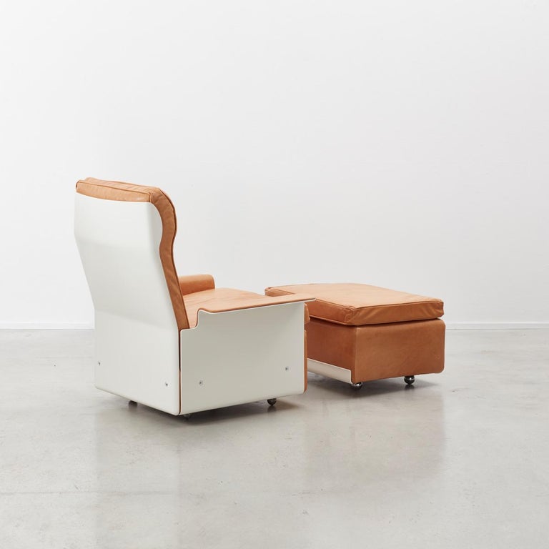 Dieter Rams 620 Armchair and Footstool Vitsoe at 1stDibs
