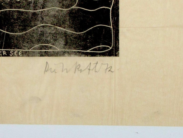 Dieter Roth - "Little Landscape on the High Seas", abstract print ...