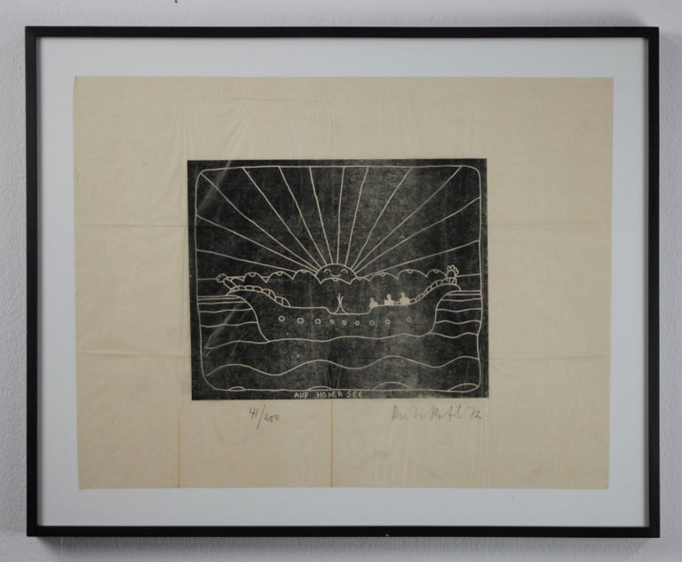 Dieter Roth - "Little Landscape on the High Seas", abstract print ...