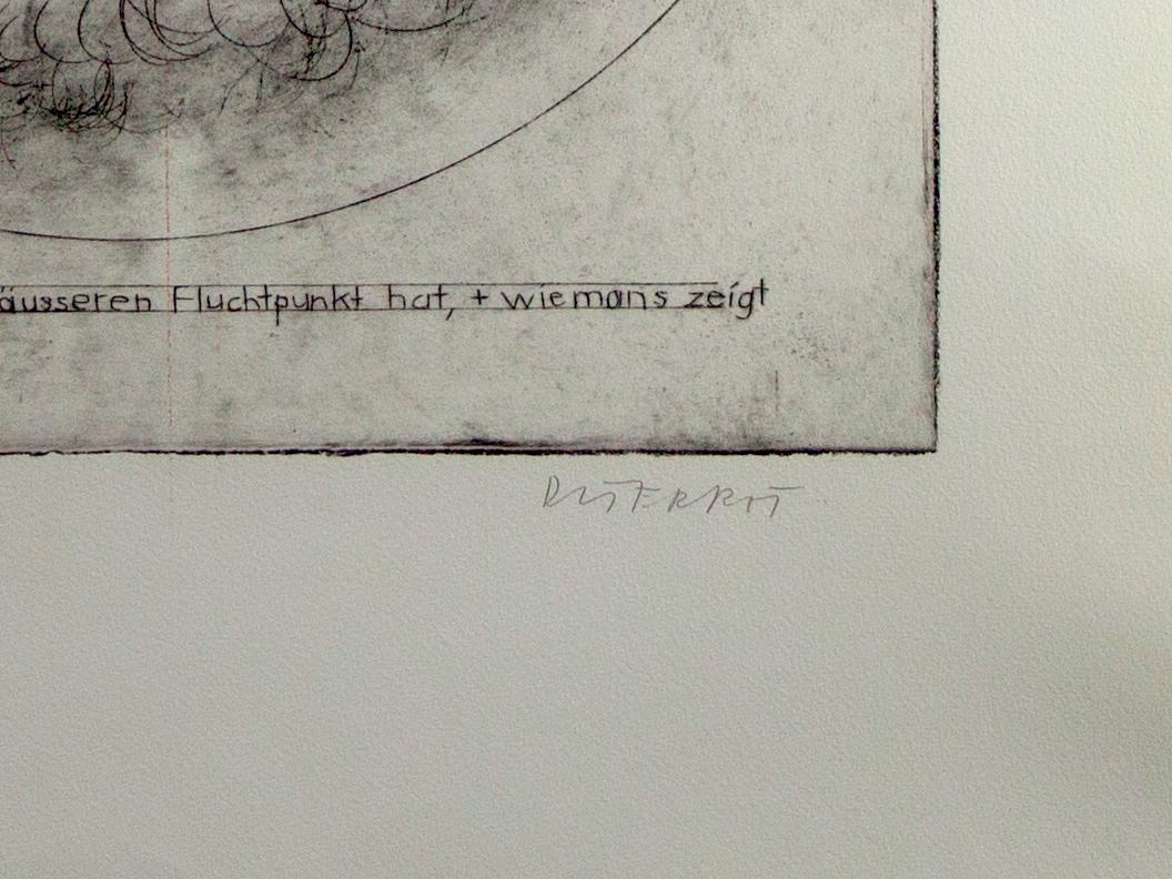 Dieter Roth - "The inner and outer vanishing point", original abstract ...