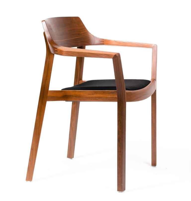 Dietiker Ono, Modern Swiss Dining Chair, in American Walnut Wood by ...