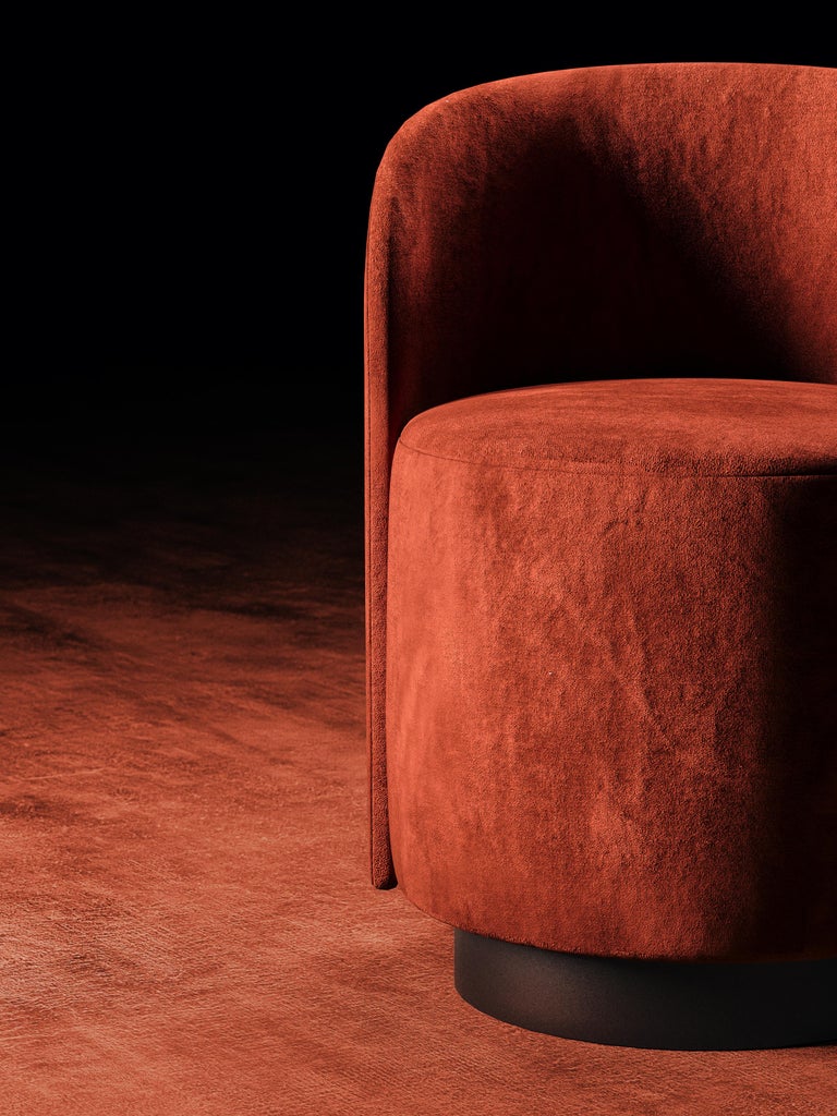 Dig It Chair Red Velvet For Sale at 1stDibs