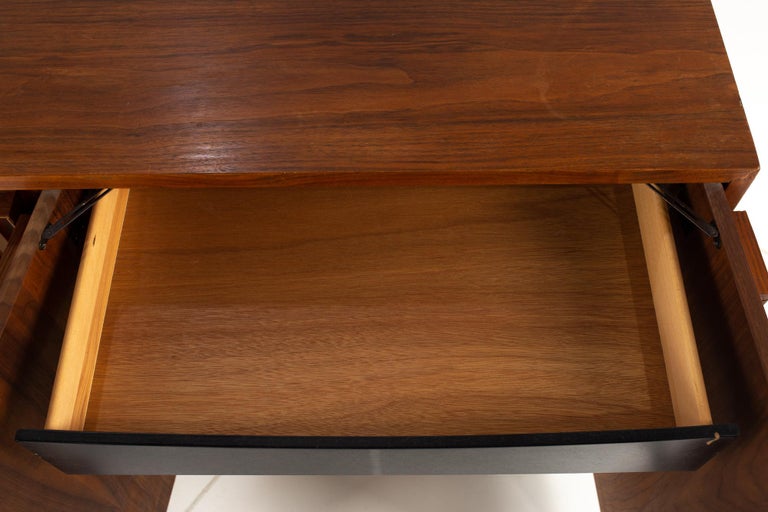 Dillingham Midcentury Pecky Cypress and Walnut Sideboard Credenza ...