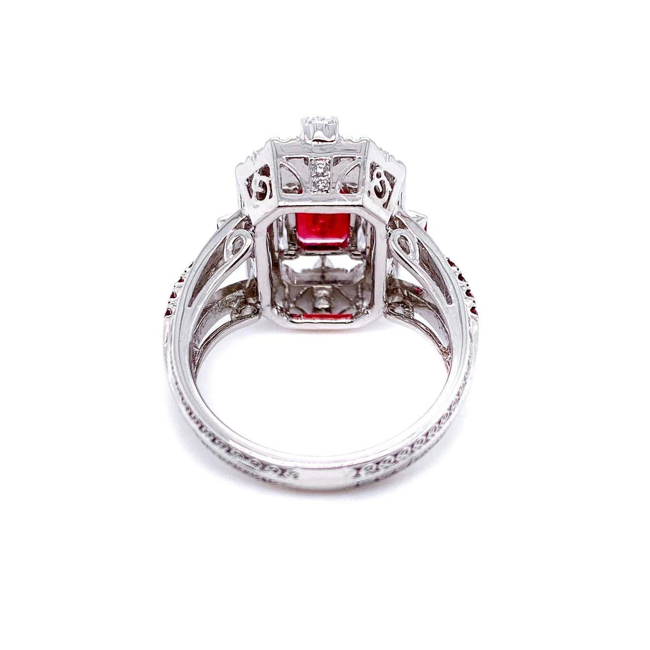Dilys' Transformable GRS Certified 'Pigeon's Blood' Ruby Cocktail Ring ...