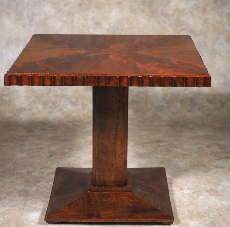 DIM 'Joubert Et Petit' Side Table in Mahogany For Sale at 1stDibs