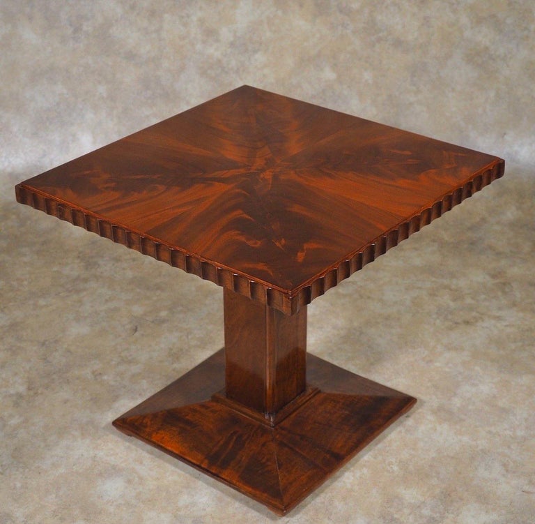 DIM 'Joubert Et Petit' Side Table in Mahogany For Sale at 1stDibs