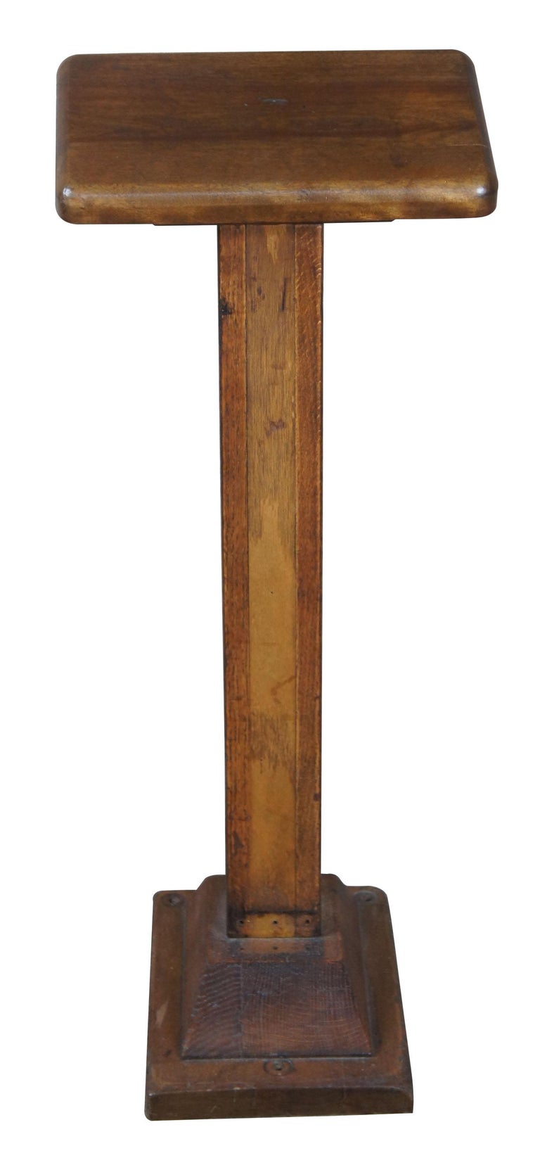Diminutive Antique Early 20th Century Adjustable Oak Podium Lectern ...