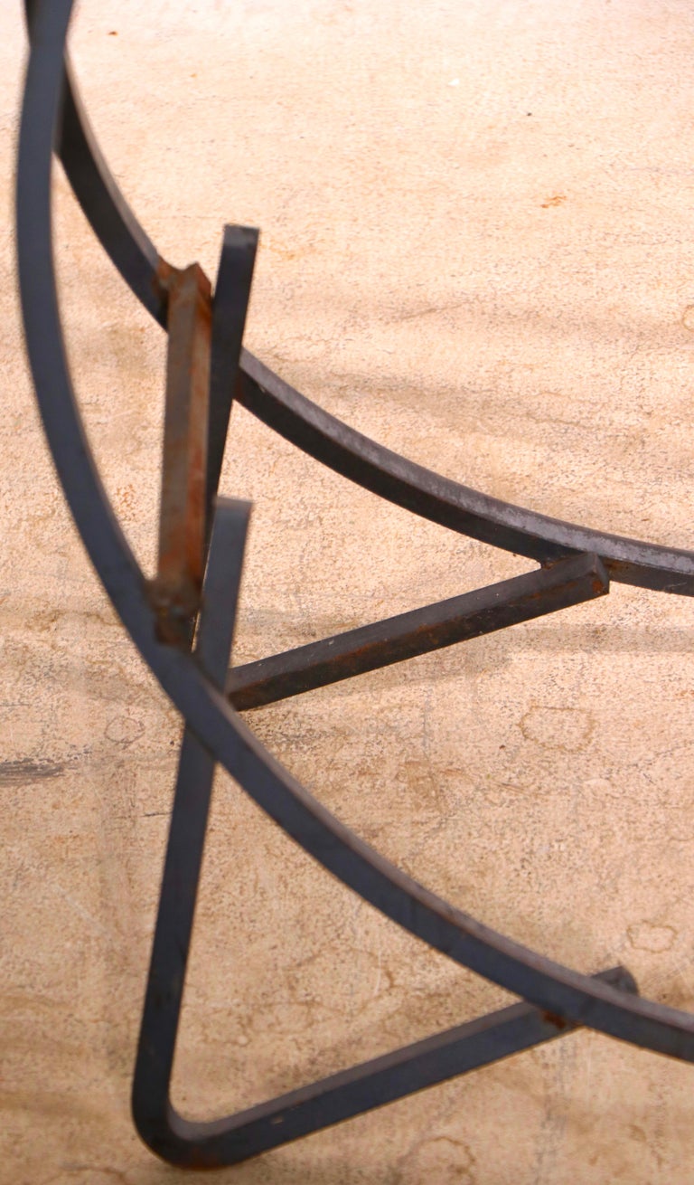 Diminutive Mid Century Wrought Iron Log Holder For Sale at 1stDibs