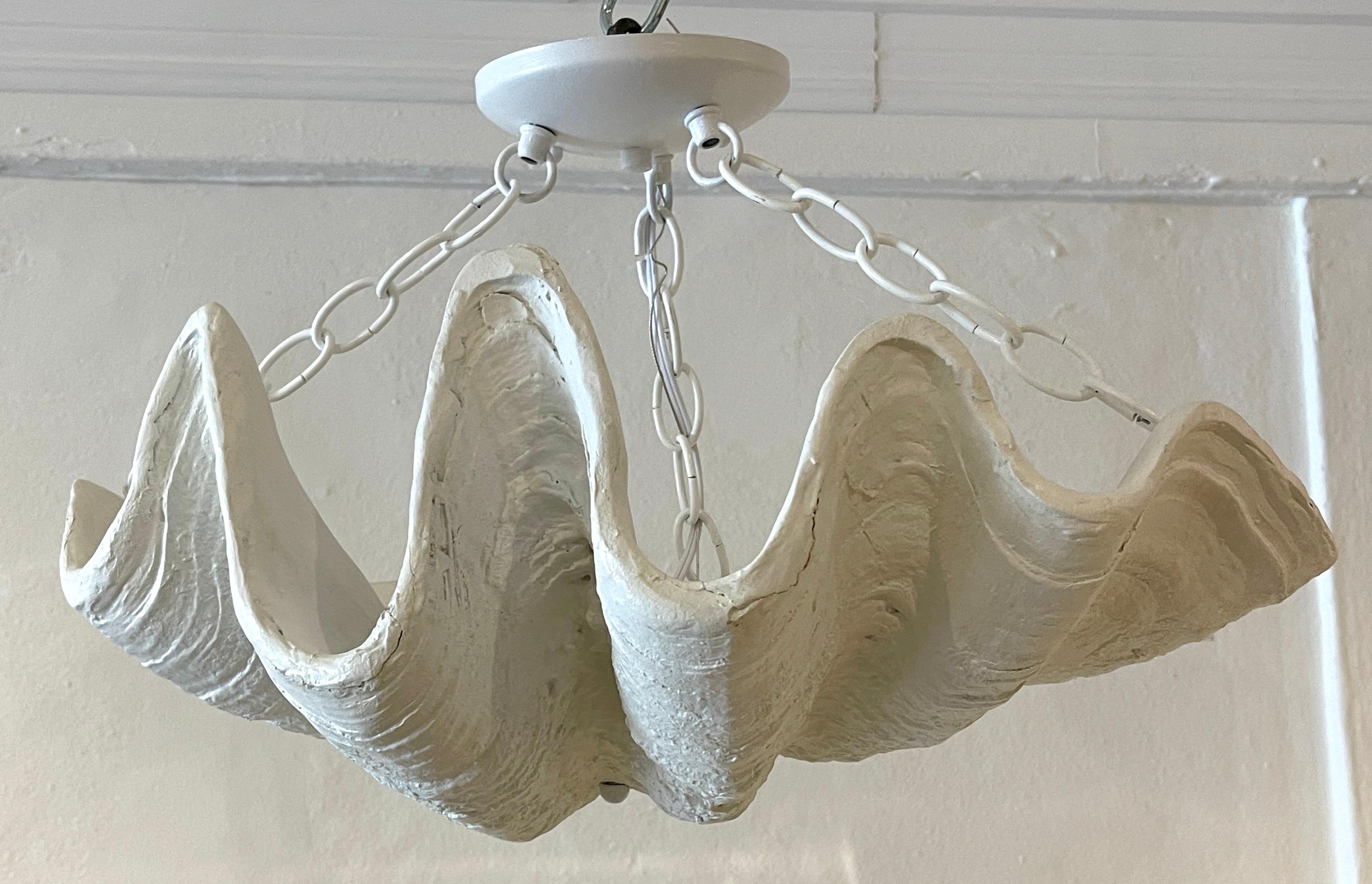 Diminutive Serge Roche Style Clam Shell Chandelier, 2nd Available For ...