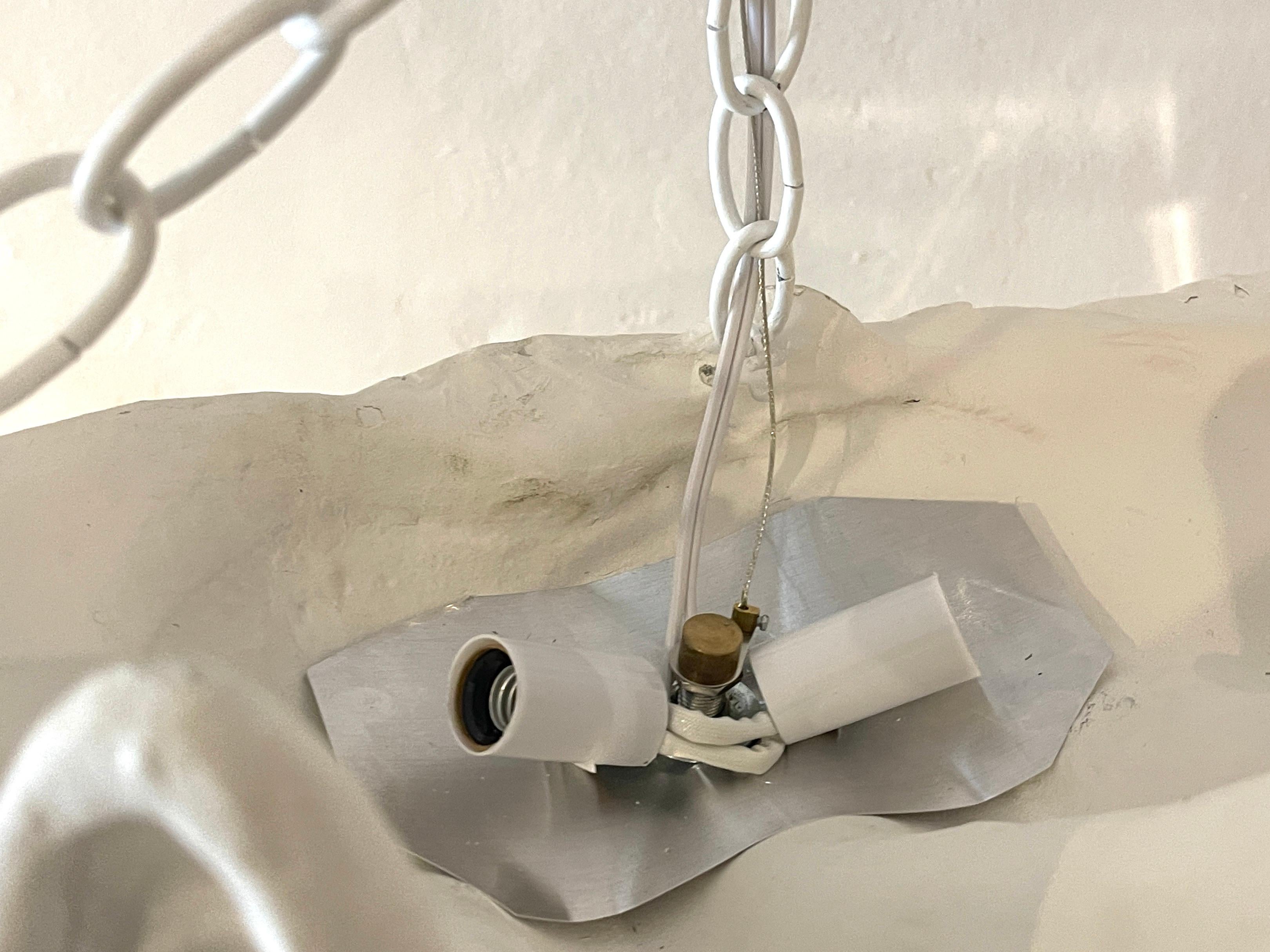 Diminutive Serge Roche Style Clam Shell Chandelier, 2nd Available For ...