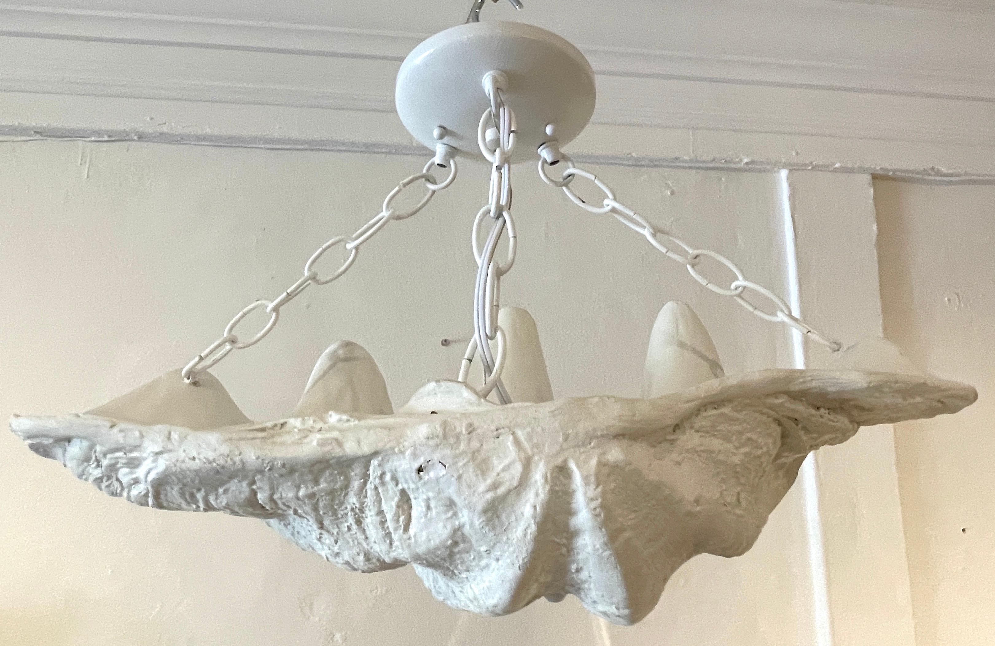 Diminutive Serge Roche Style Clam Shell Chandelier, 2nd Available For ...