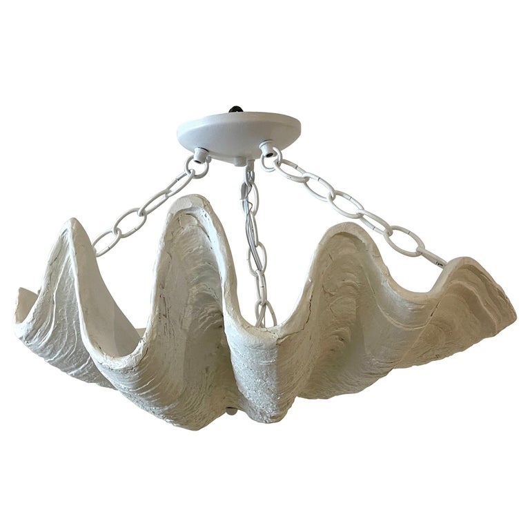 Diminutive Serge Roche Style Clam Shell Chandelier, 2nd Available For ...