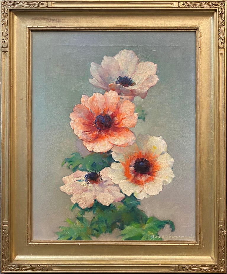 Dimitri Romanovsky - Still Life with Flowers For Sale at 1stDibs