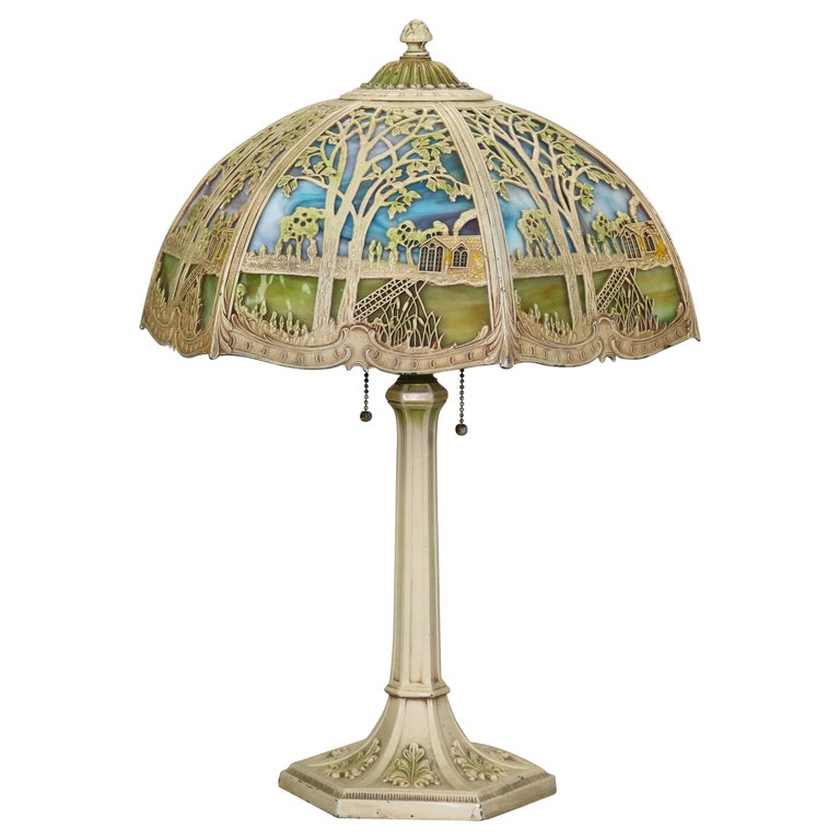 Antique Slag Lamp Identification