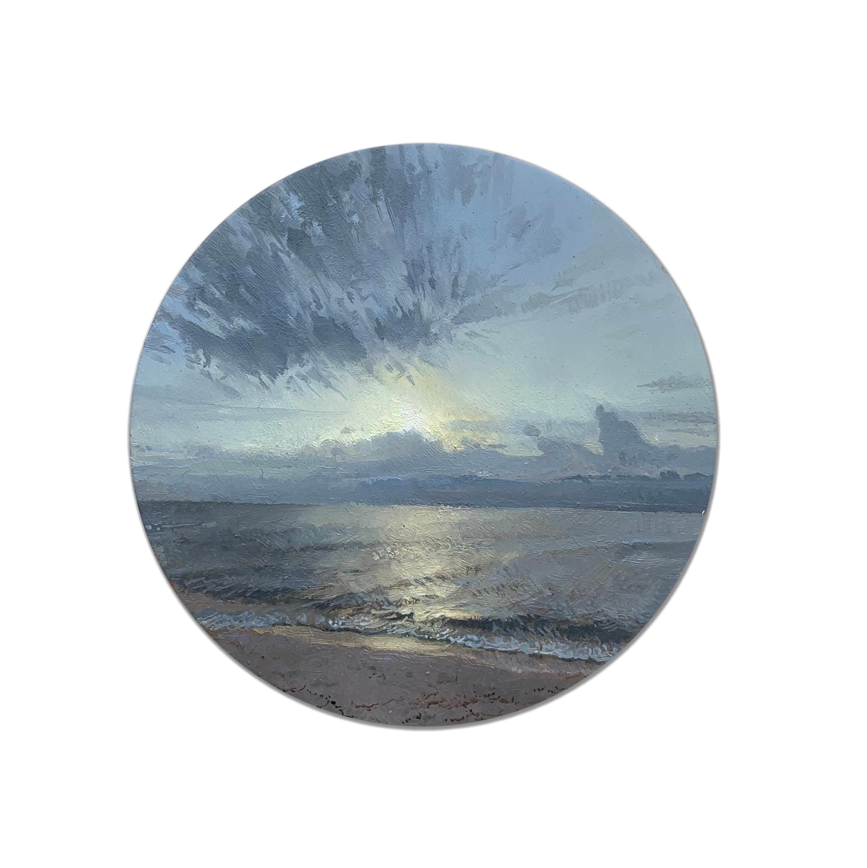 Dina Brodsky - Dina Brodsky, Tree, Blue Winter, realist oil on copper ...