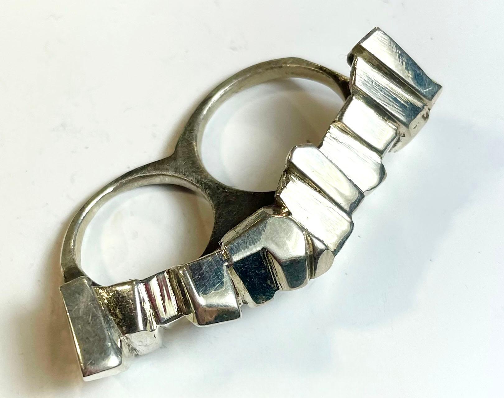 Dina González Mascaró "mi cordillera" mountain range ring sterling ...