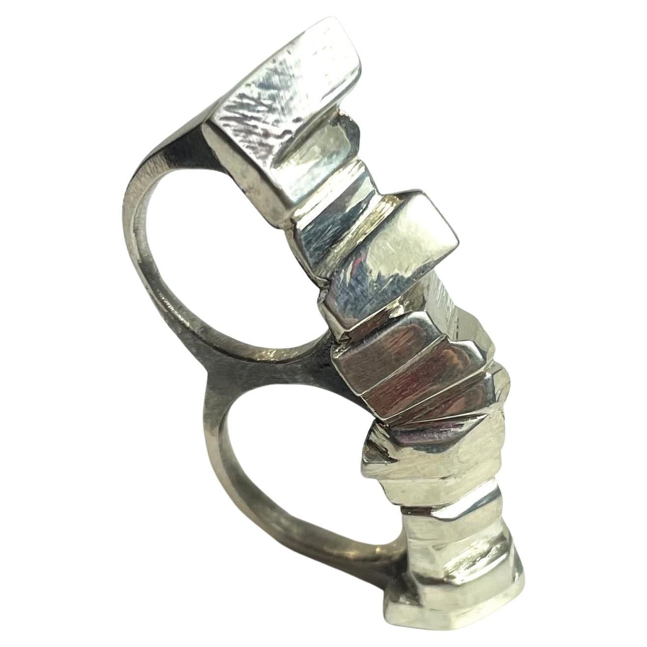 Dina González Mascaró "mi cordillera" mountain range ring sterling ...