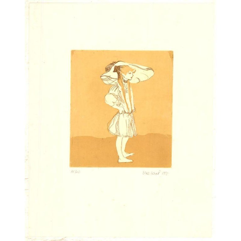 Dina Larot - Dina Larot (b.1942) - Signed 1985 Lithograph, Portrait of ...