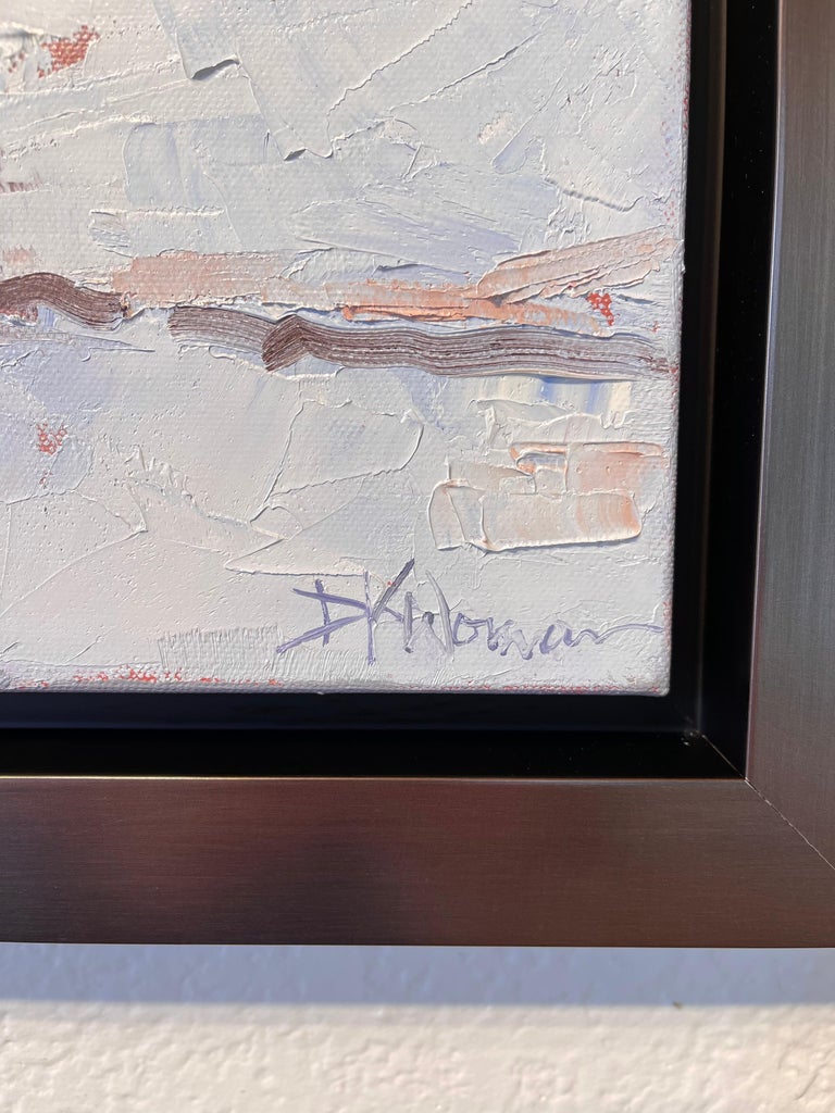 Dinah Worman - "Warm Light on Snow, " Oil Painting For Sale at 1stDibs ...