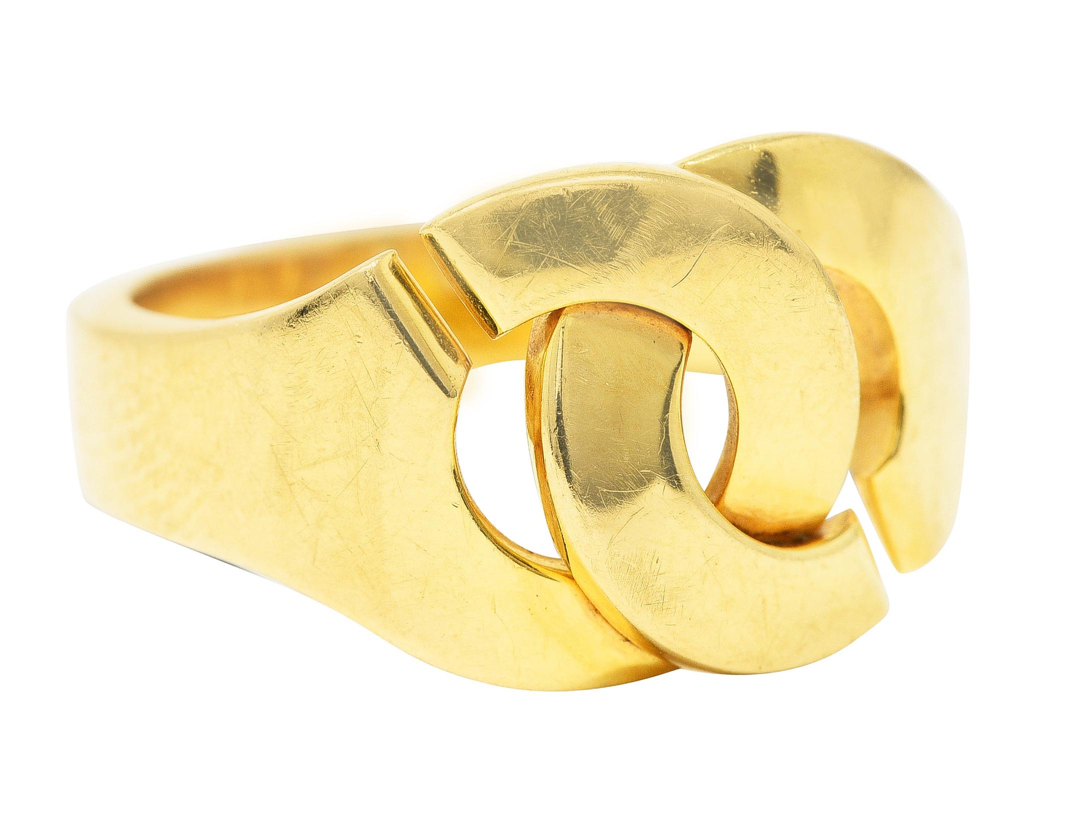 Dinh Van Paris 1990's 18 Karat Yellow Gold Menottes Handcuff Vintage ...