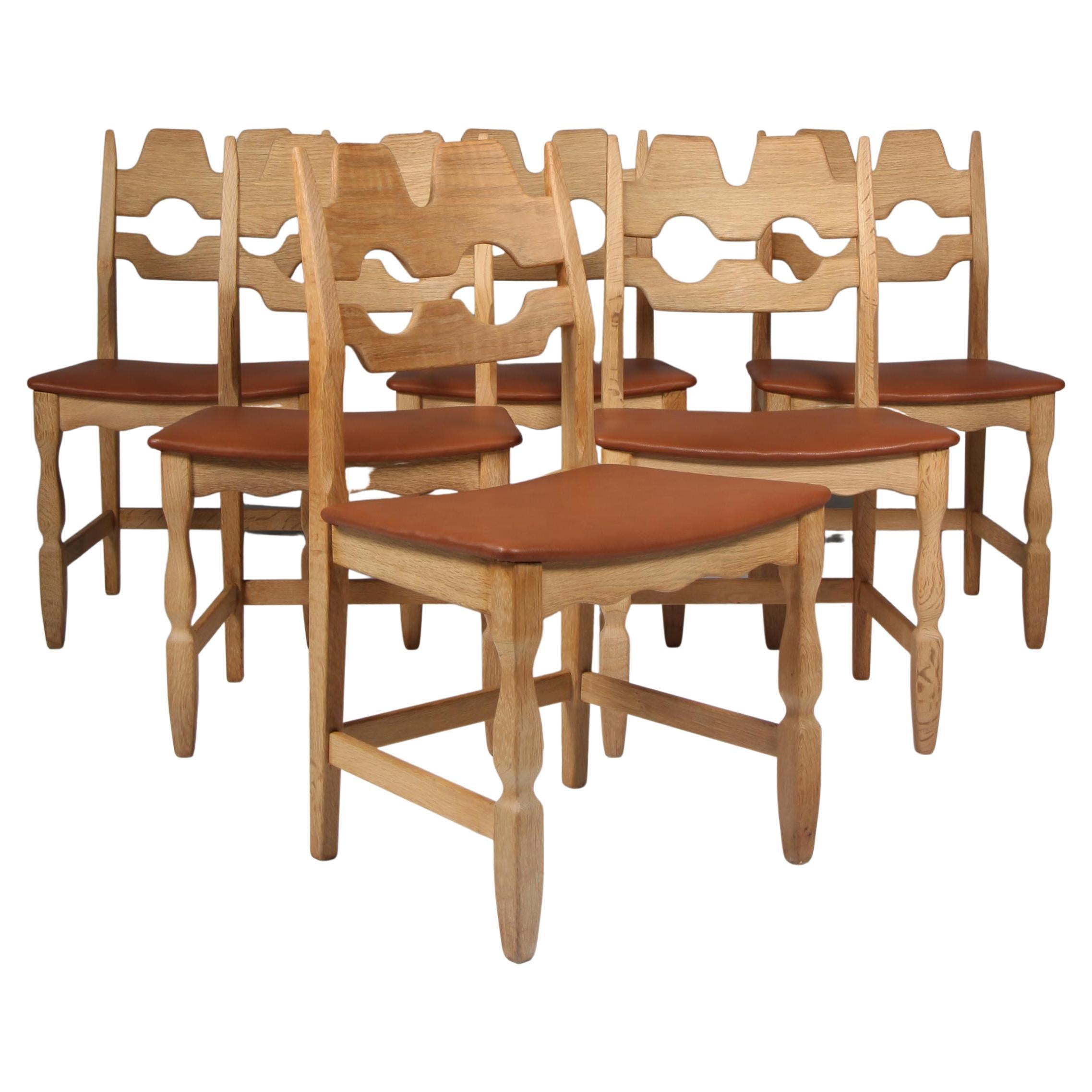 Pair of Danish Modern Armchairs by Henning Kjaernulf at 1stDibs