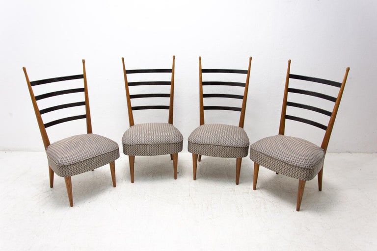 Dining Chairs by Josef Pehr, Czechoslovakia, 1940s, Set of 4 For Sale ...