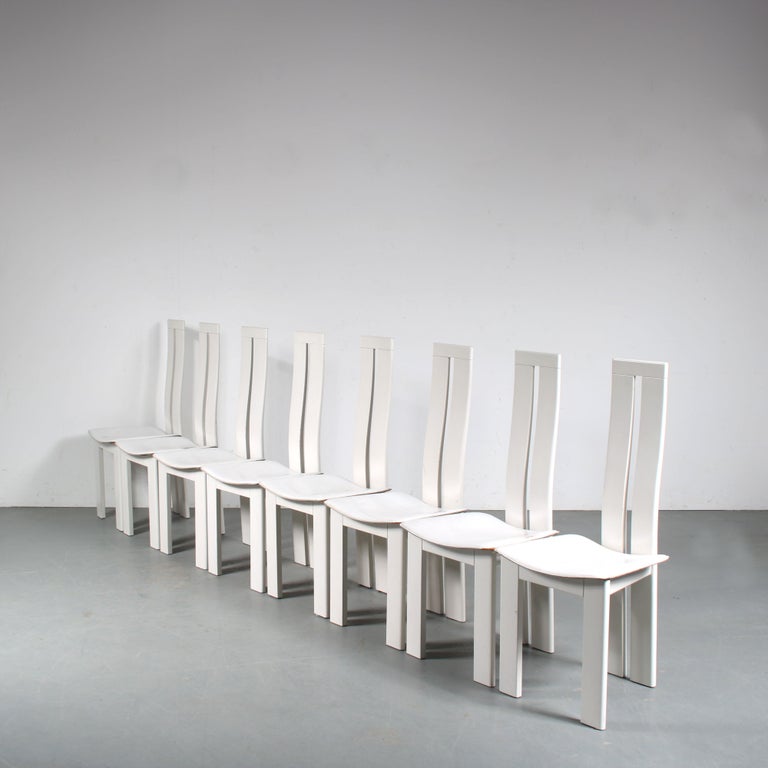 Dining Chairs by Pietro Costantini for Ello, Italy 1980 For Sale at 1stDibs