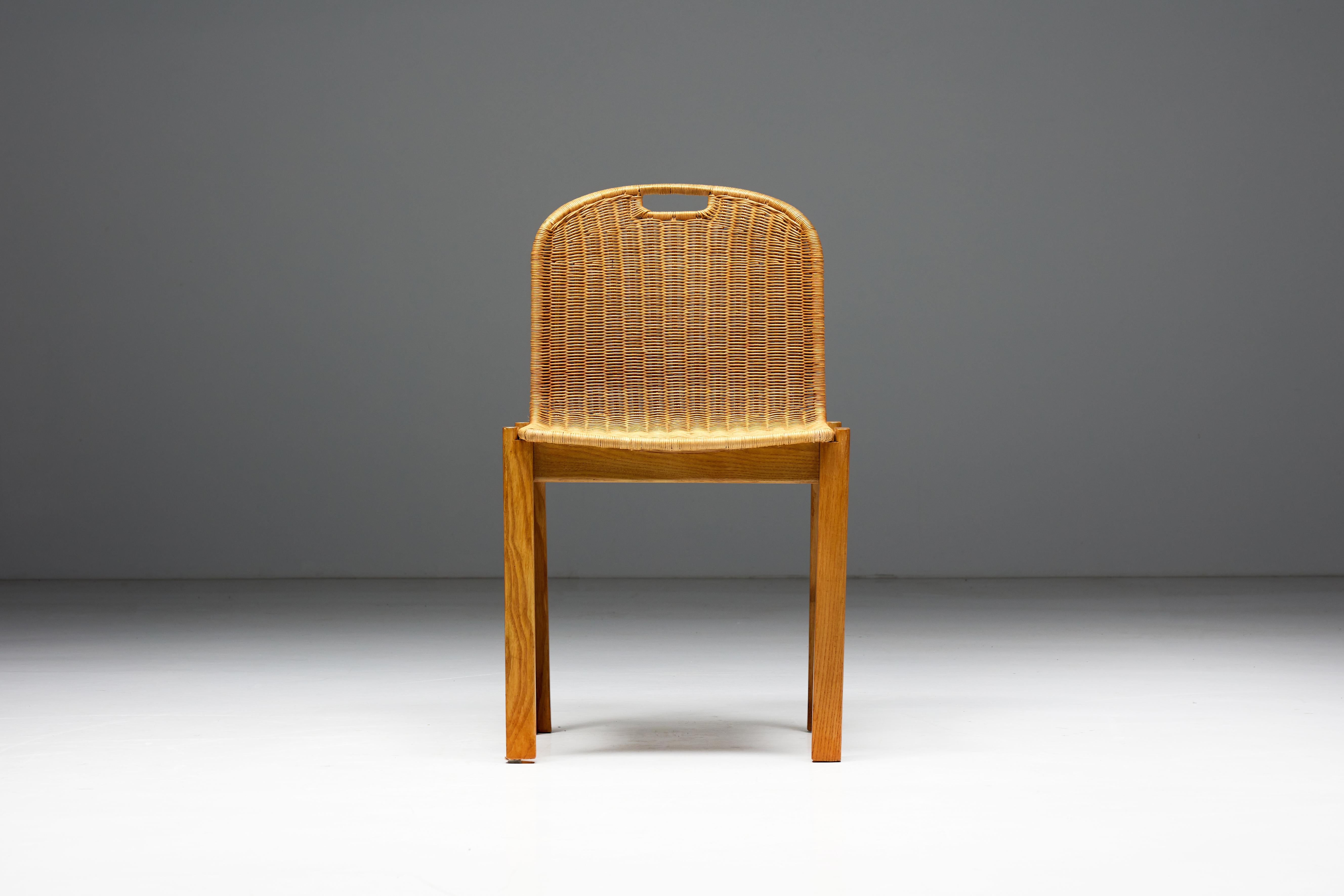 Dining Chairs in the Style of Afra and Tobia Scarpa, Italy, 1980s For ...