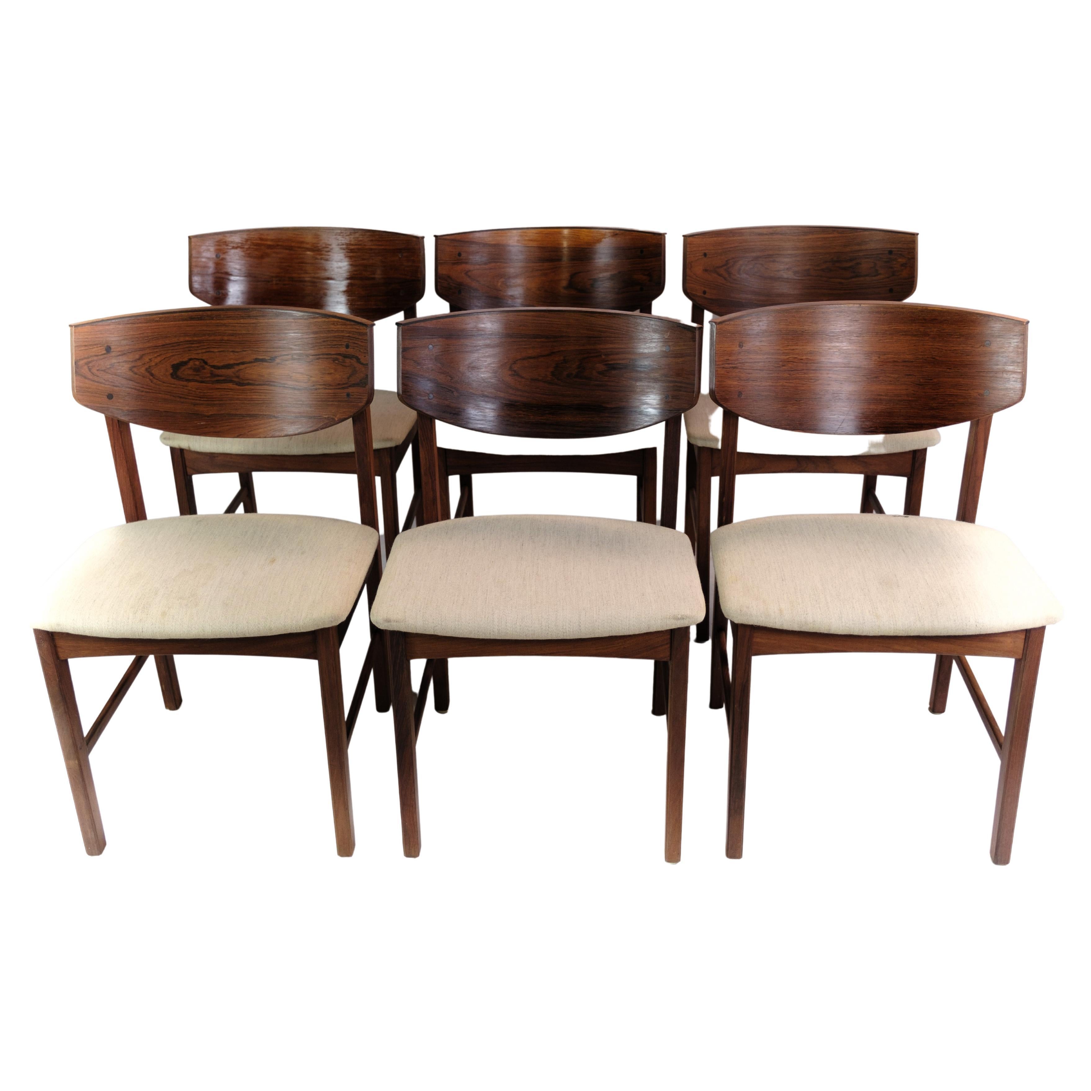 Knud Faerch Danish Rosewood Chairs 1960's at 1stDibs