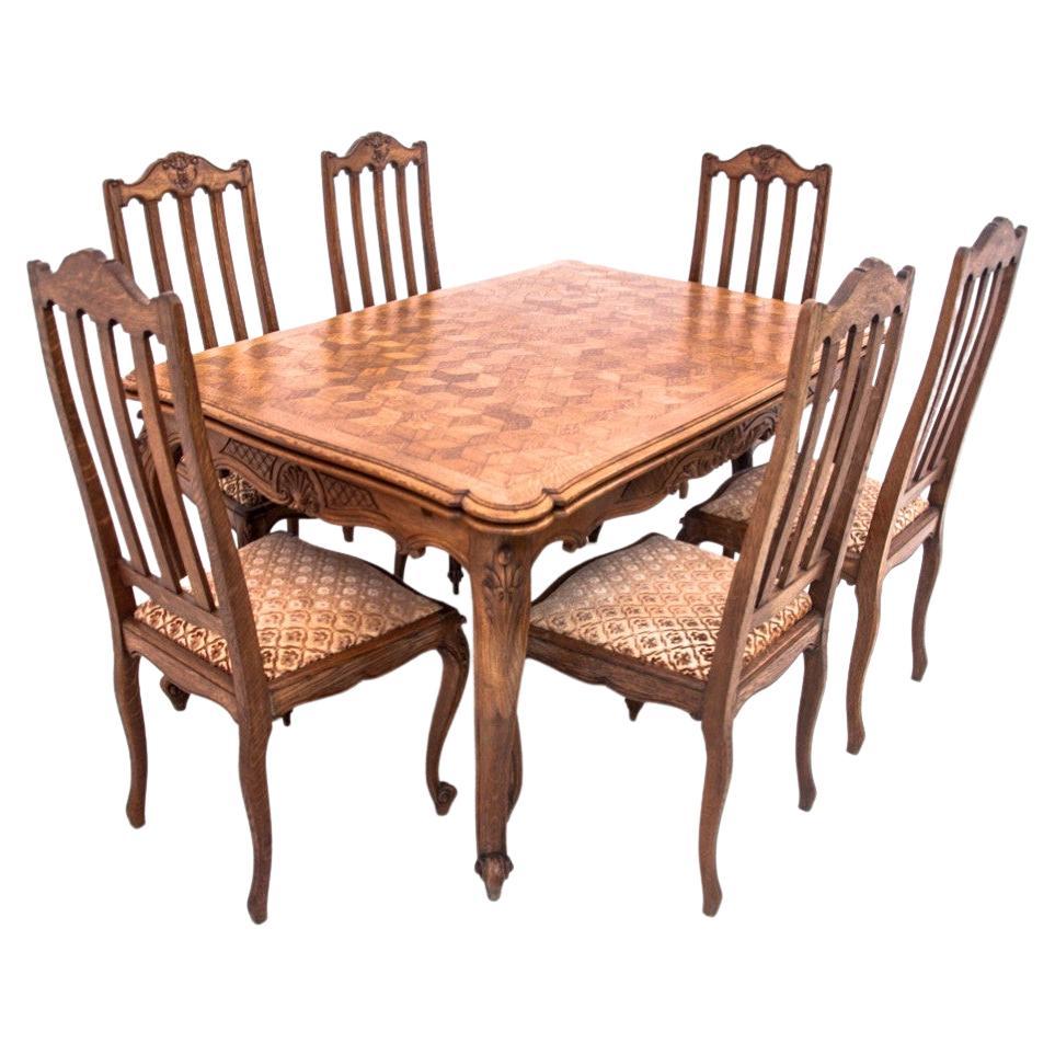 Antique Dining Room Set, Western Europe, circa 1900, Renovated For Sale ...
