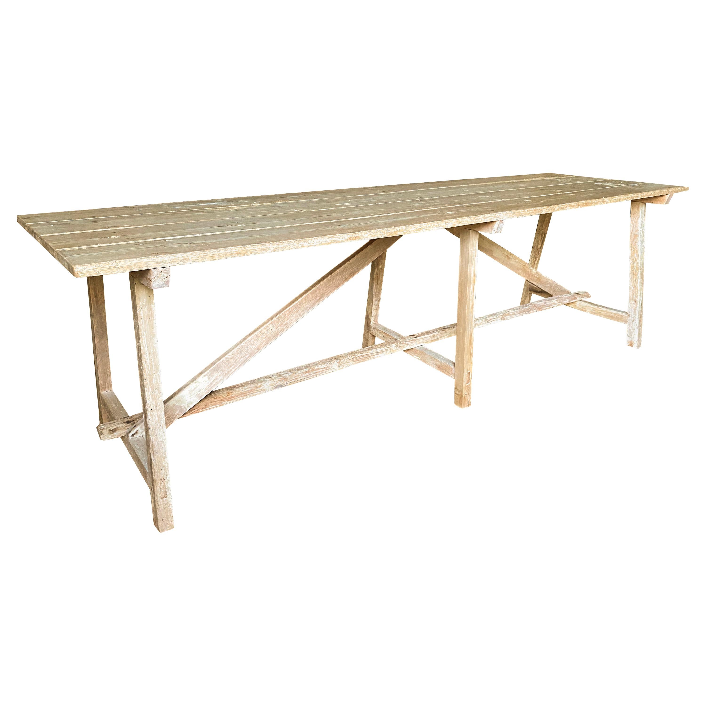 Beautiful Spanish Revival Dining Table, Simple Design at 1stDibs