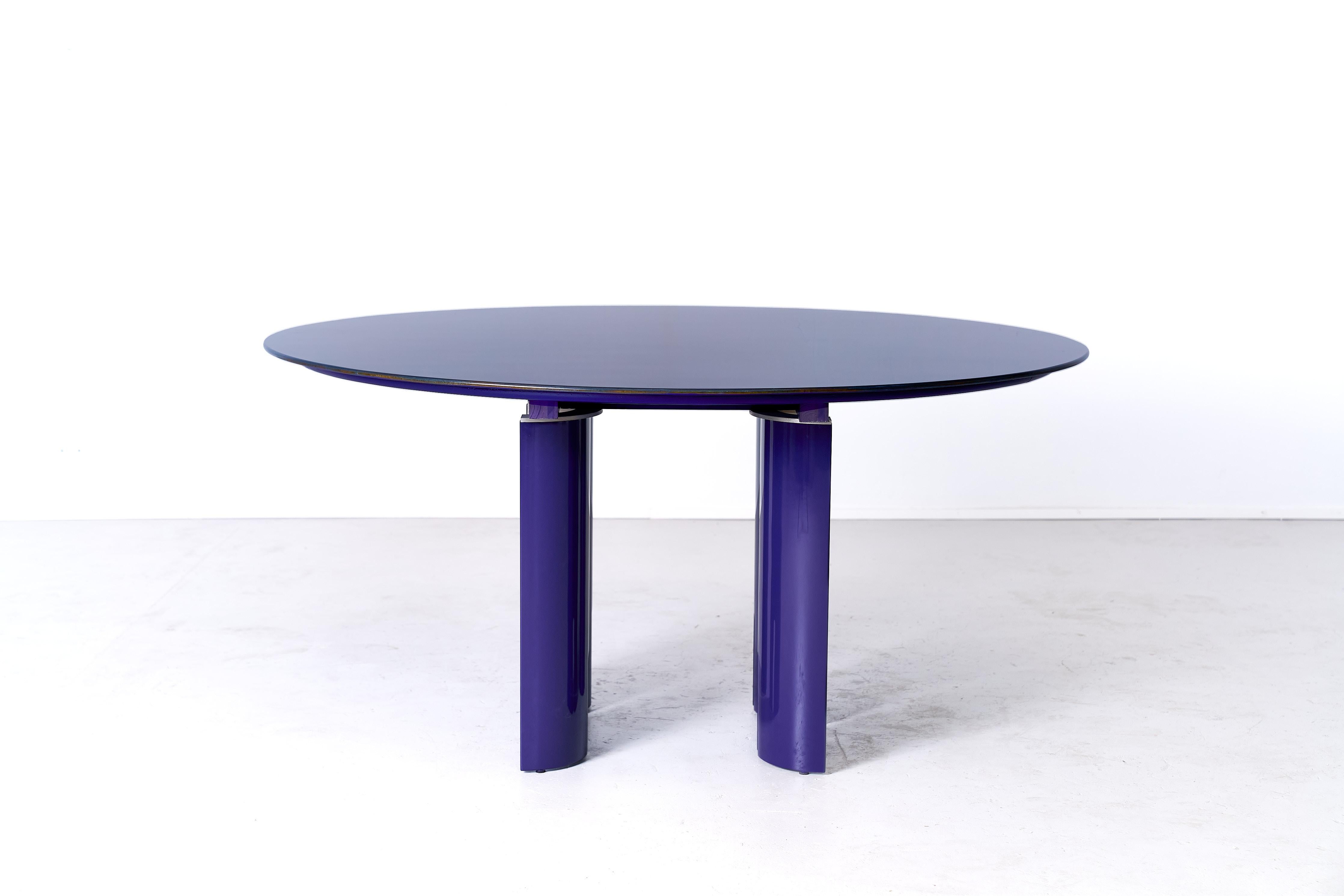 Dining Table by Giovanni Offredi for Saporiti, Italy, 1980's For Sale ...