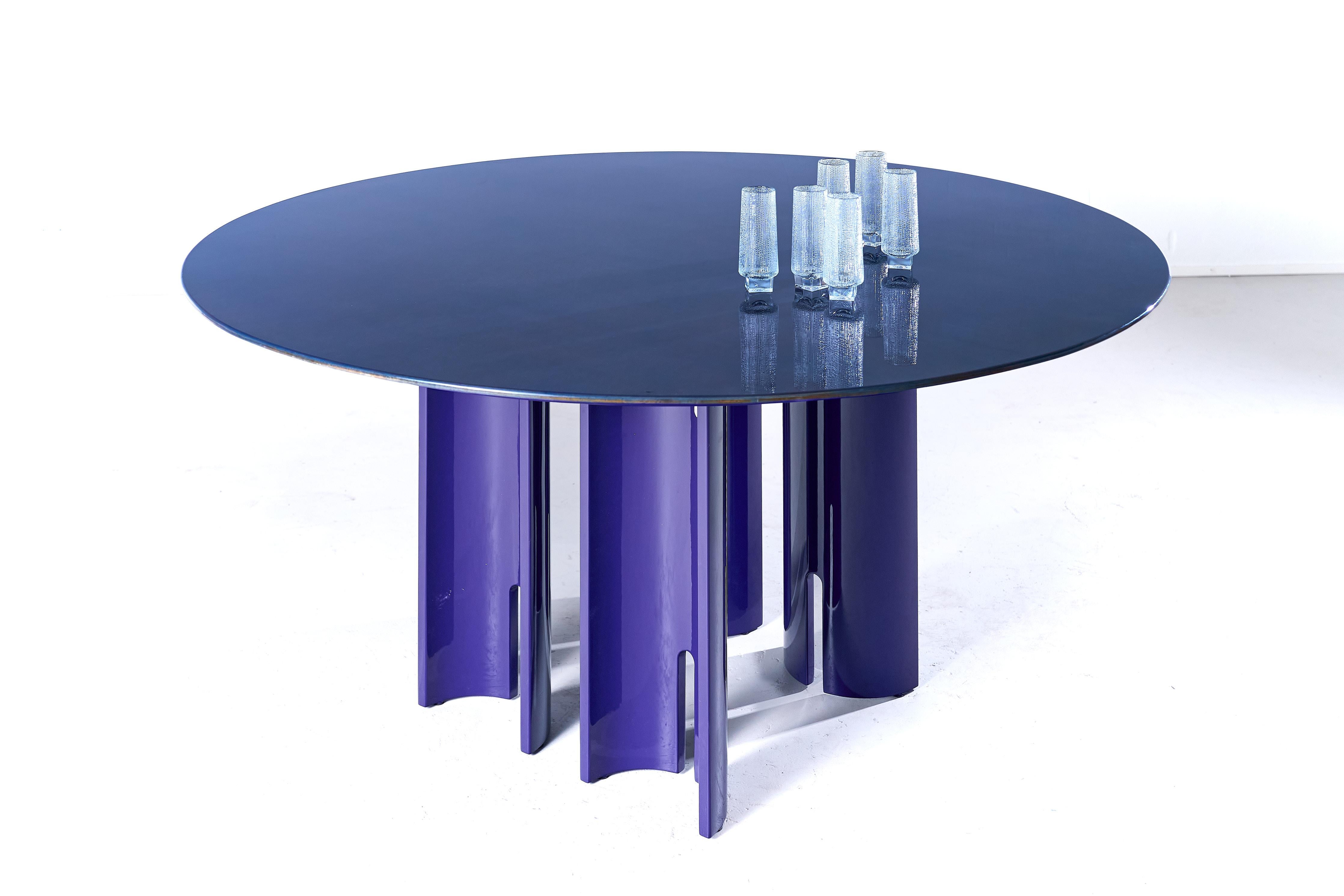 Dining Table by Giovanni Offredi for Saporiti, Italy, 1980's For Sale ...