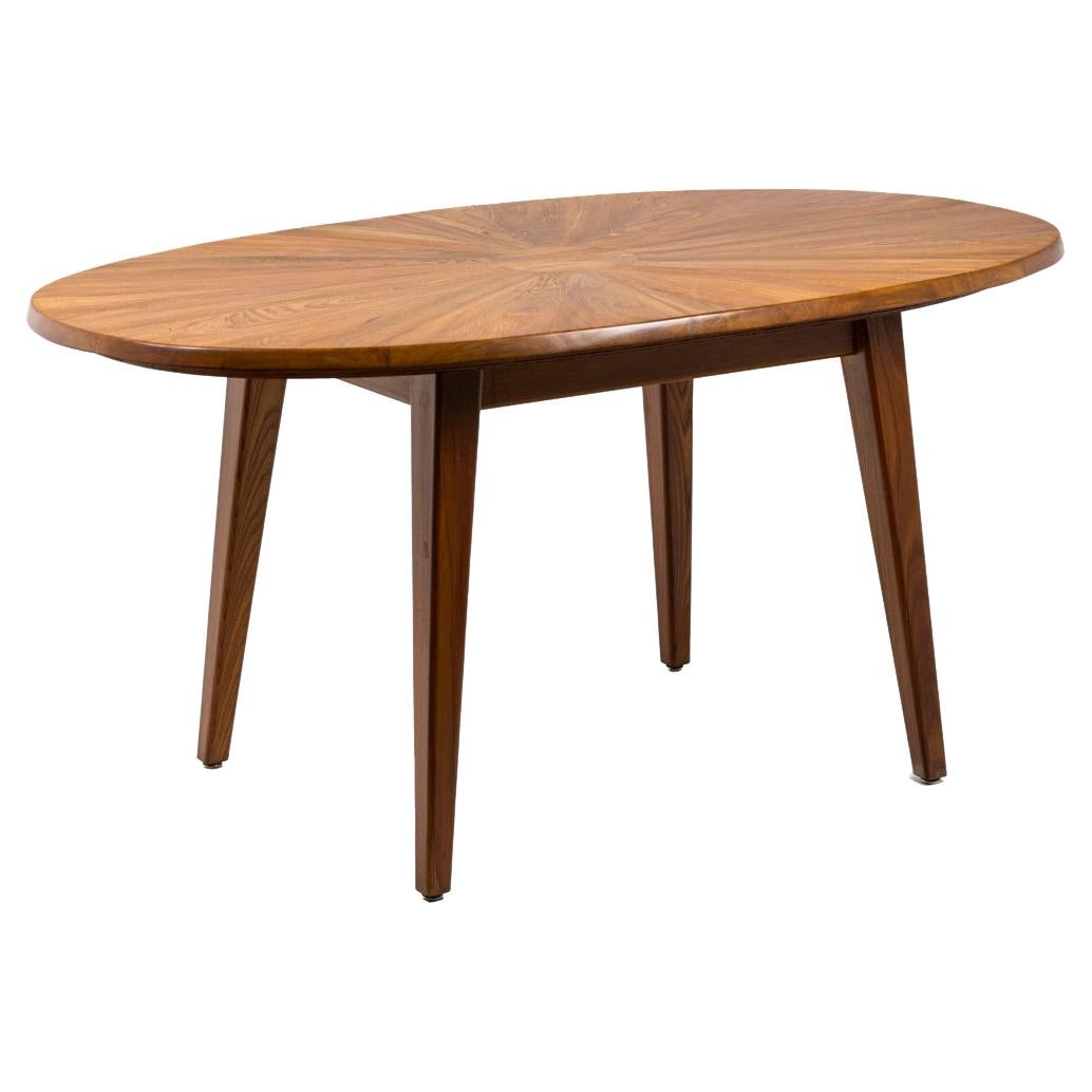 Bleached Elm Wood Dining Table at 1stDibs