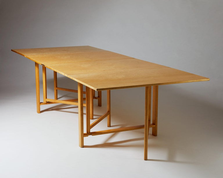 Dining Table “Maria Flap” Designed by Bruno Mathsson for Mathsson ...